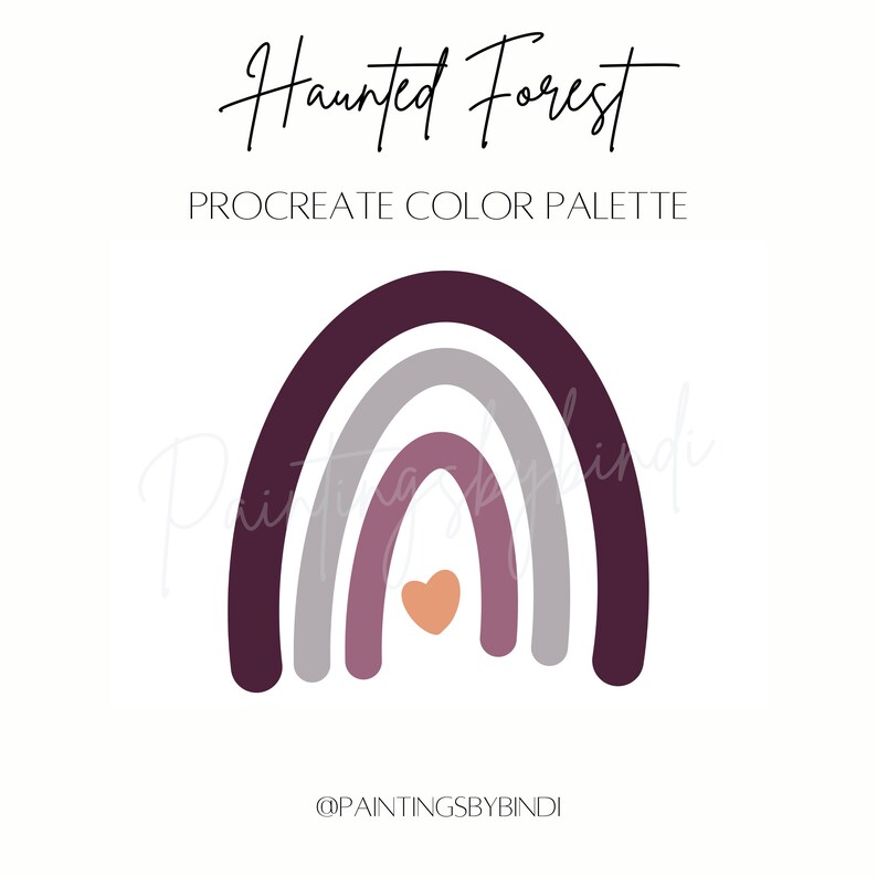 Haunted Forest Procreate Color Palette 30 Color Swatches - Etsy Canada