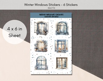 Autumn Landscapes Sticker Sheet Fall Planner Stickers Leaves Deco ...