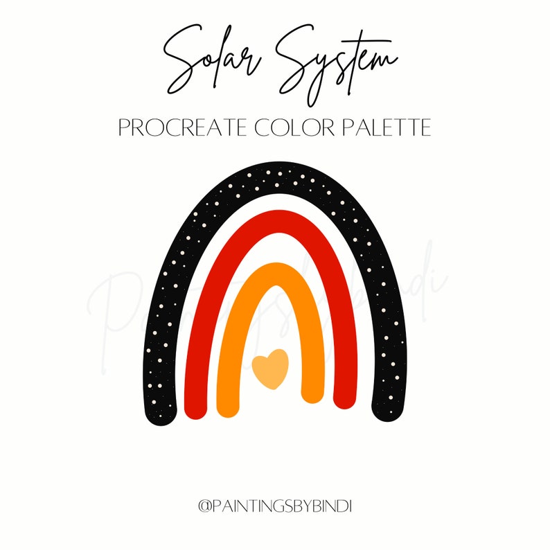 Solar System Procreate Color Palette 30 Color Swatches - Etsy