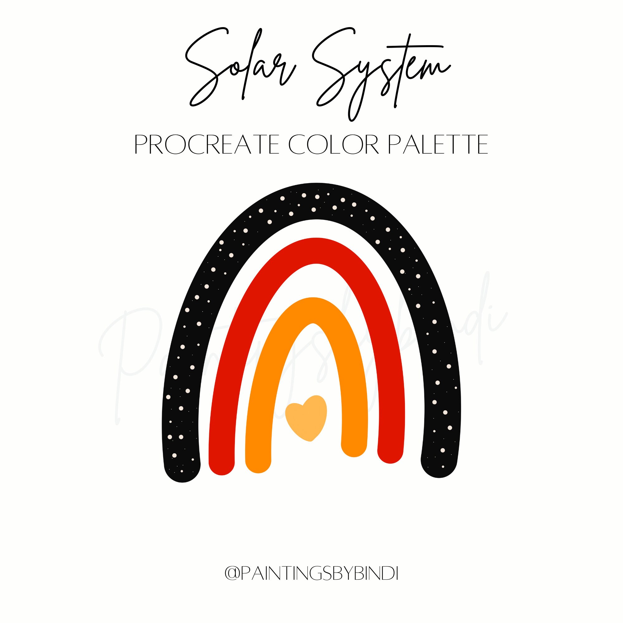 Solar System Procreate Color Palette 30 Color Swatches - Etsy UK