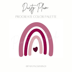 Dusty Plum Procreate Color Palette | 30 Color Swatches | iPad ...