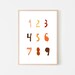 Boho Kids Alphabet and Numbers Set of 2 Instant Download - Etsy