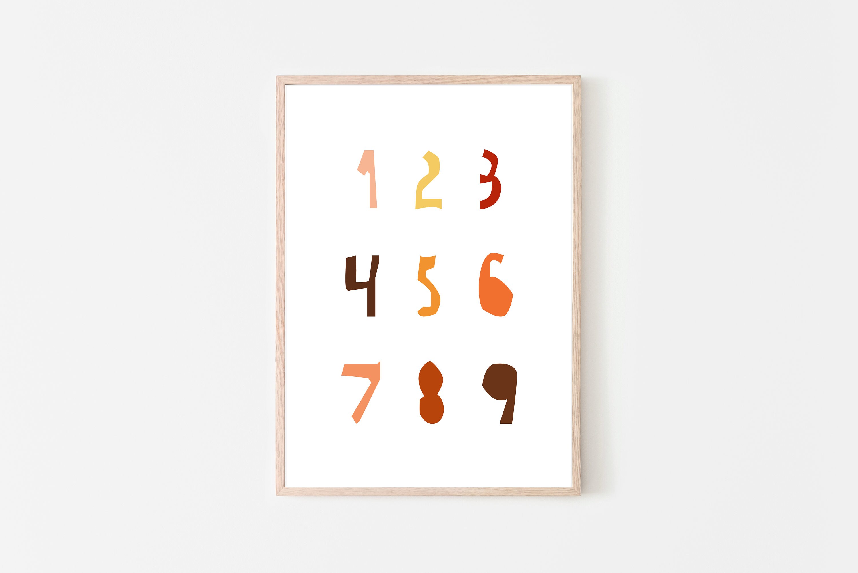 Boho Kids Alphabet and Numbers Set of 2 Instant Download - Etsy