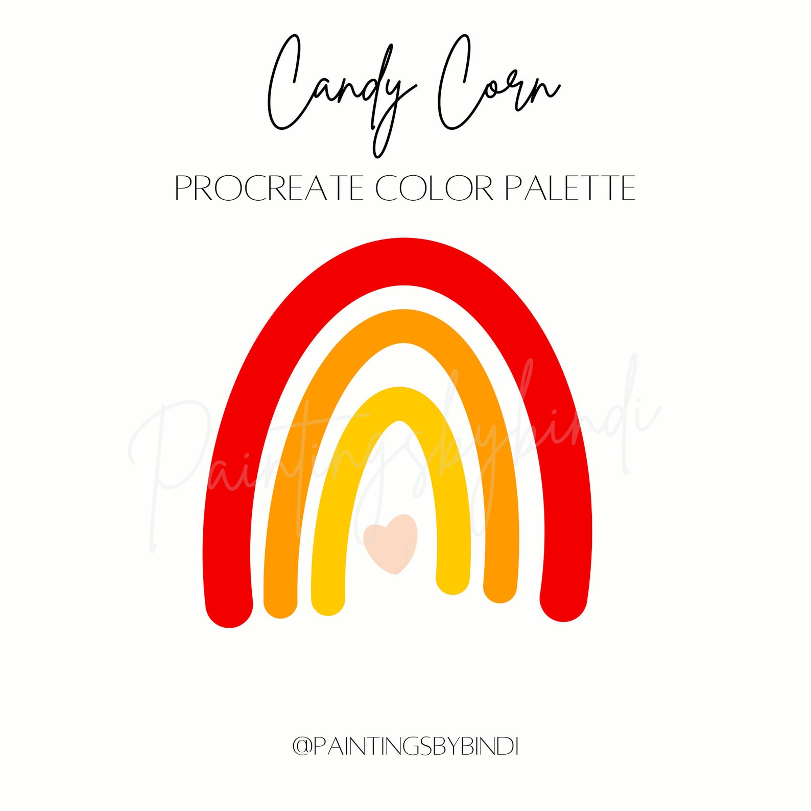 Candy Corn Procreate Color Palette 30 Color Swatches Ipad | Etsy
