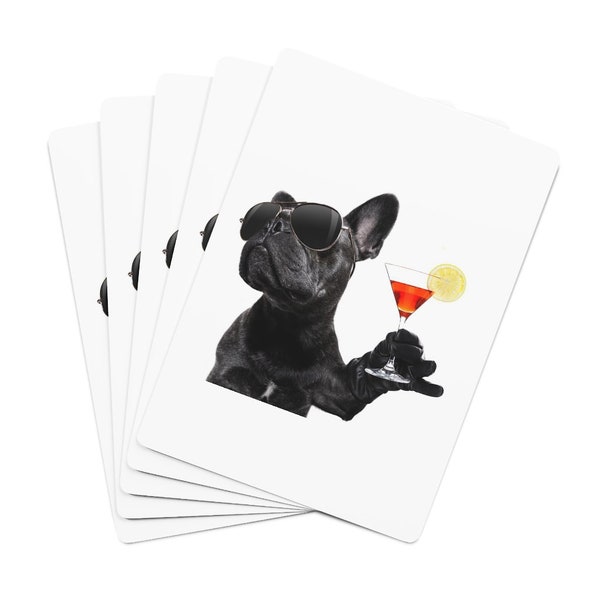 Dog Playing Cards Print - Etsy