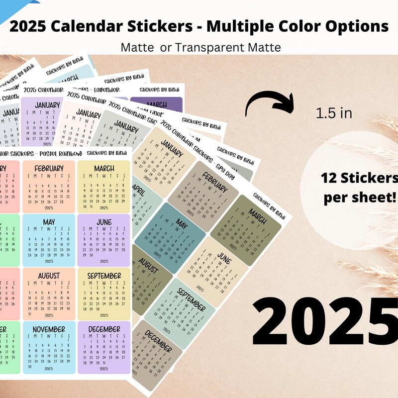 Mini Calendar - Etsy