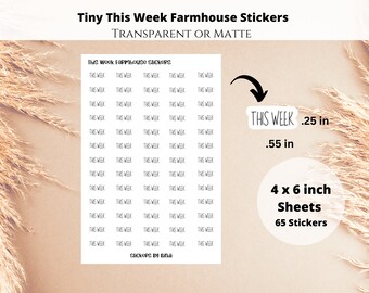 Days of the Week Planner Stickers Script Word Stickers - Etsy