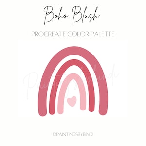 Boho Blush Procreate Color Palette | 30 Color Swatches | iPad ...