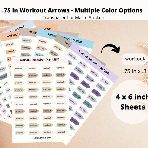 Workout Stickers - Etsy