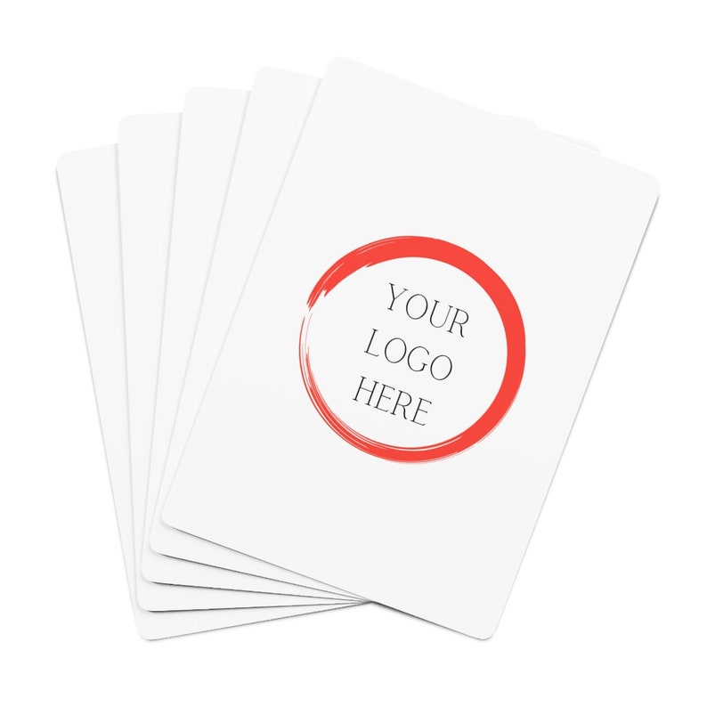 Custom Logo Playing Cards Logo Card Deck Business Playing - Etsy