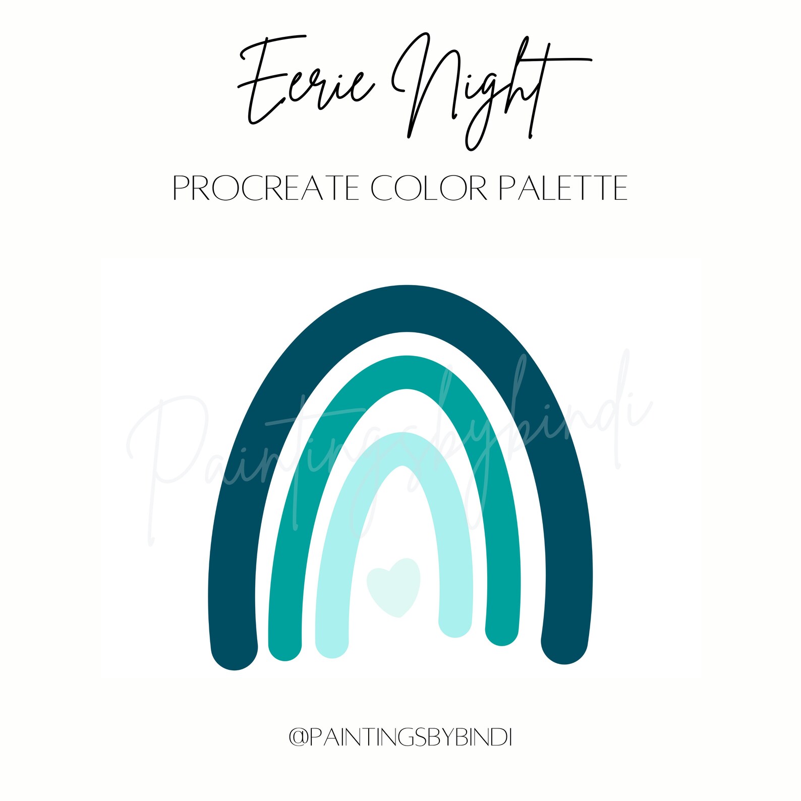Eerie Night Procreate Color Palette | 30 Color Swatches | iPad ...