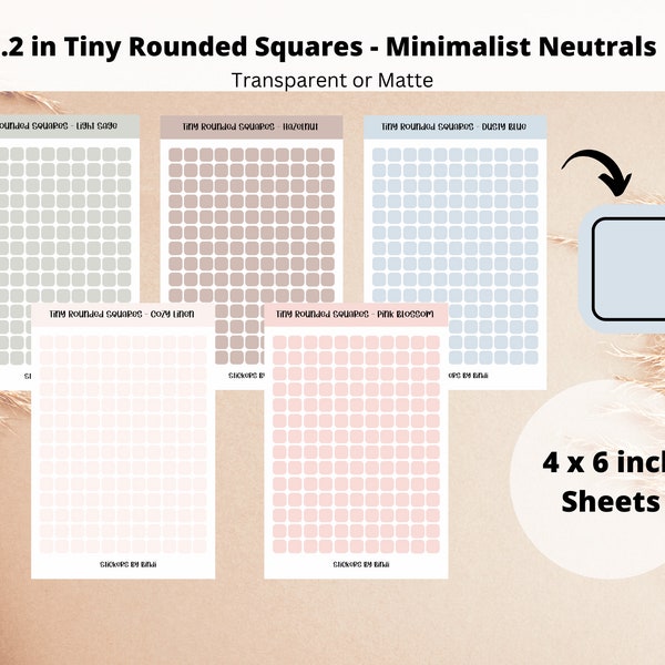 Neutral Stickers - Etsy