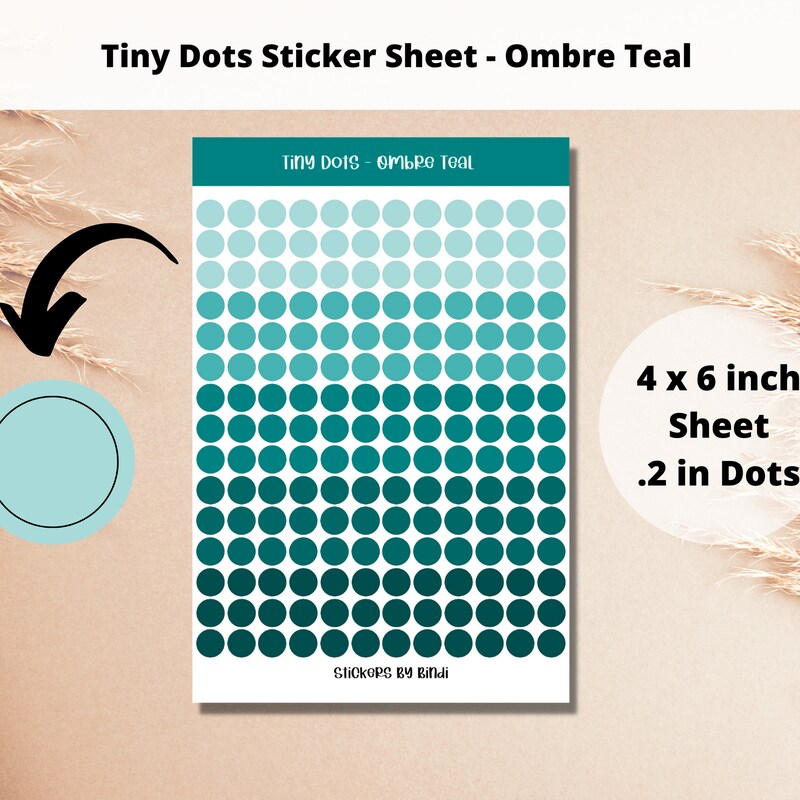 Personalized Small Dot Stickers - Etsy