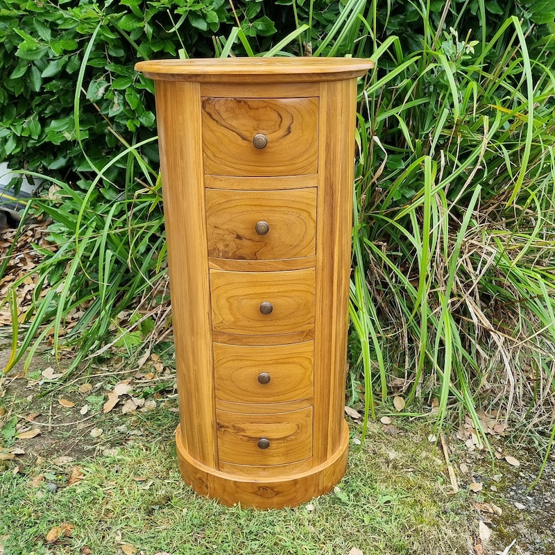 Rustic Side Table Chest - Etsy UK