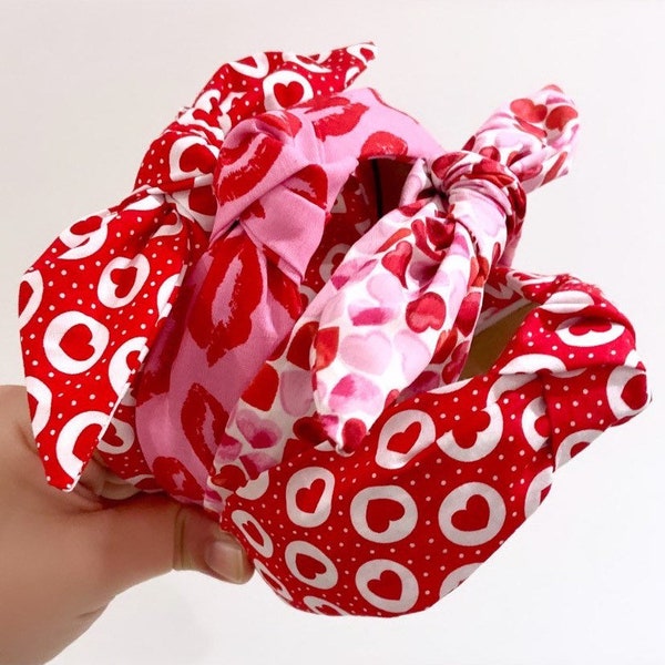 Pink Heart Headband - Etsy