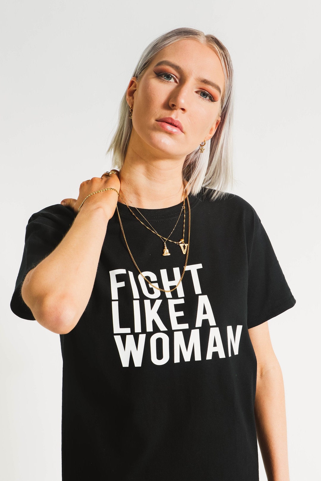 Fight Like a Woman T-shirt. Womens Rights, Equality, Diversity, Black ...