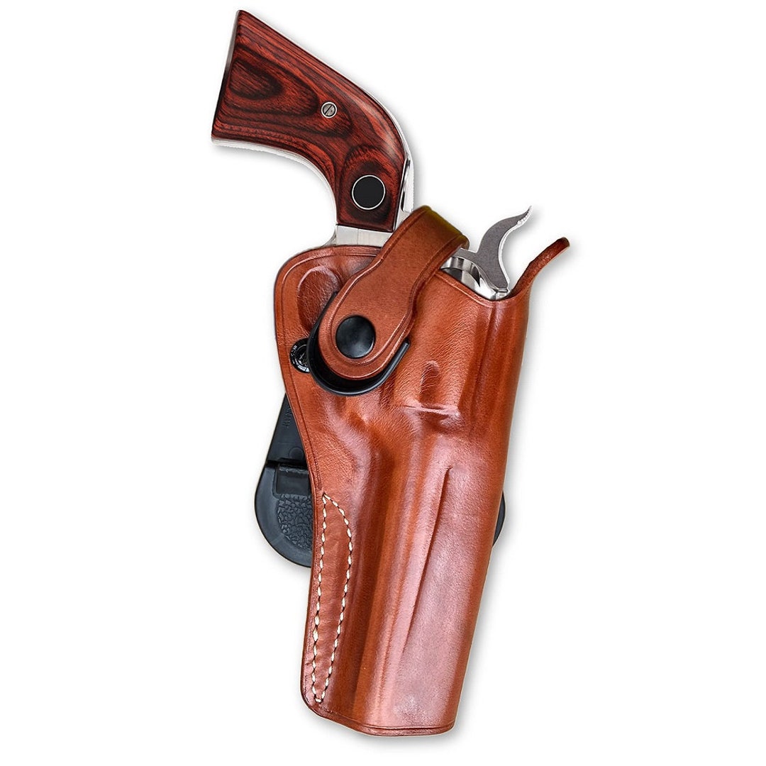 Leather Paddle Revolver Holster Ruger Vaquero 357 Magnum 4.62'' Barrel ...