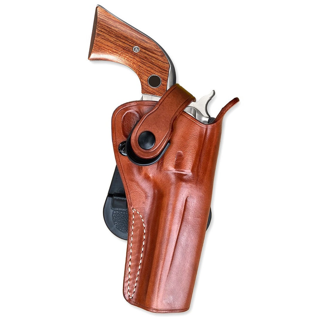 Leather Paddle Revolver Holster Ruger Vaquero 45 Colt 3.75'' Barrel ...