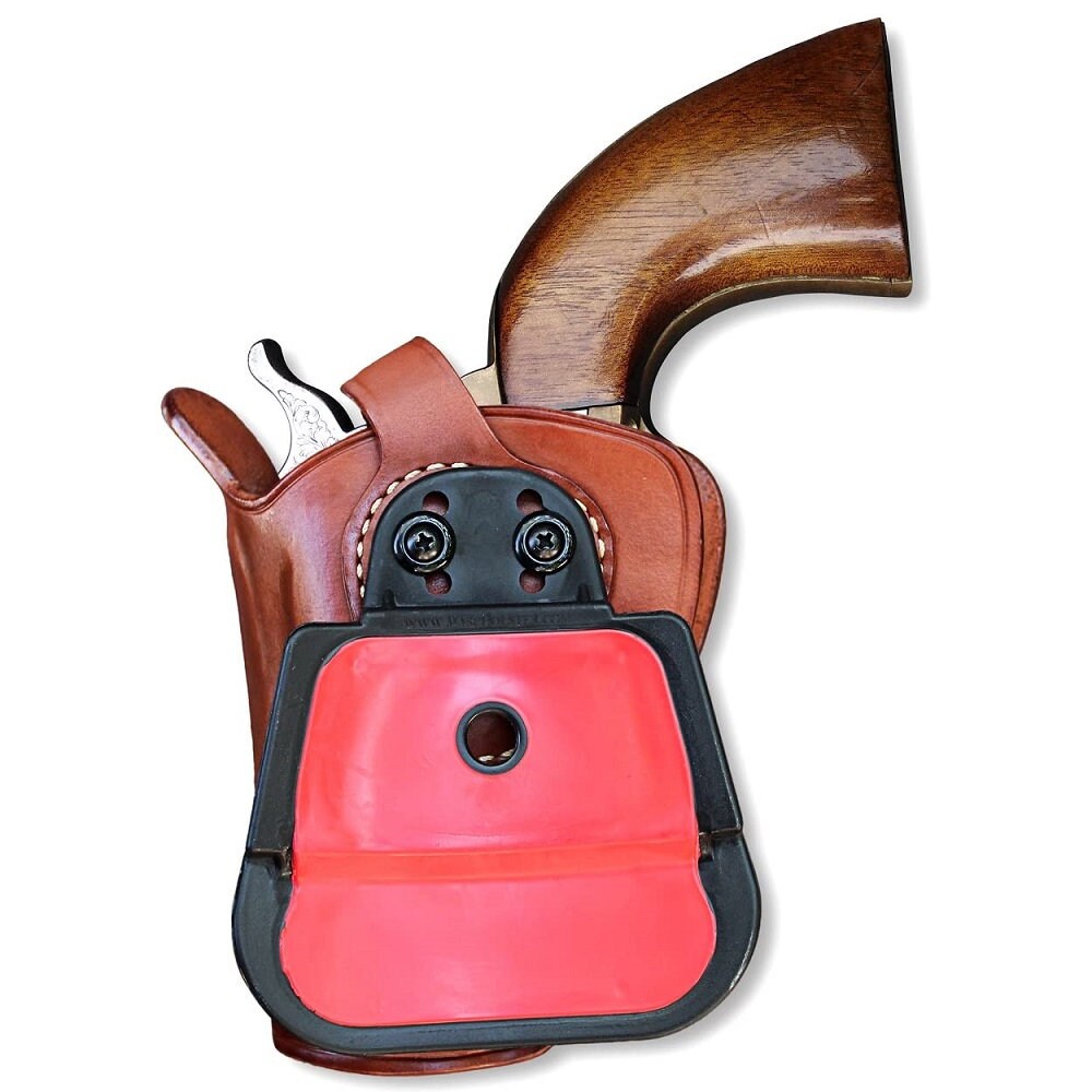 Leather Paddle Revolver Holster Colt Single Action Army 45 Colt 3-3/4 ...