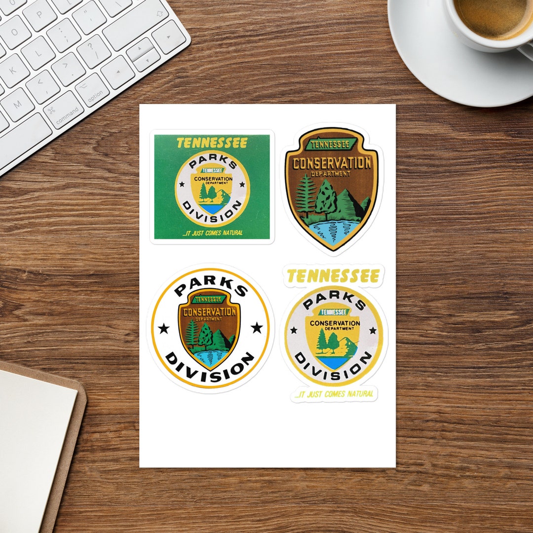 Vintage Tennessee State Parks Sticker Assorted Sticker Sheet Fall Creek ...