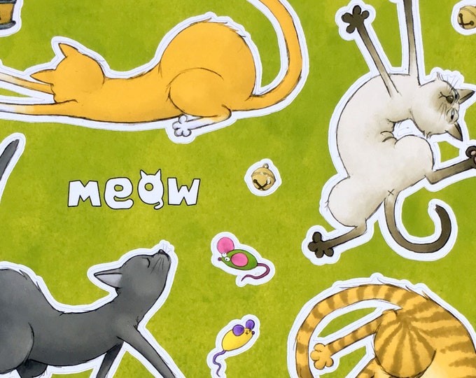 Meow Stickers - Etsy