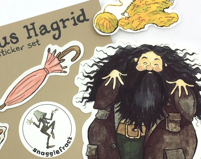 Rubeus Hagrid Sticker Set - Etsy