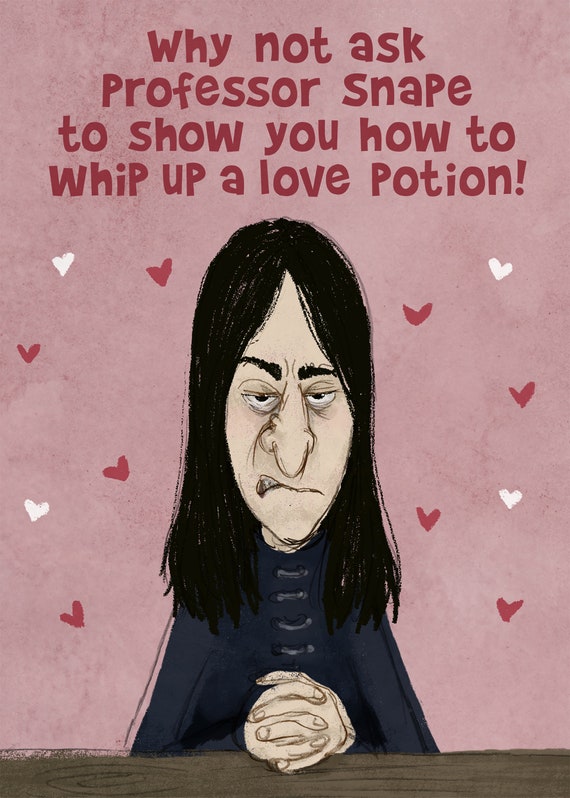 Snape Valentine Card Castle McQuade Geektastic Goodies For You And