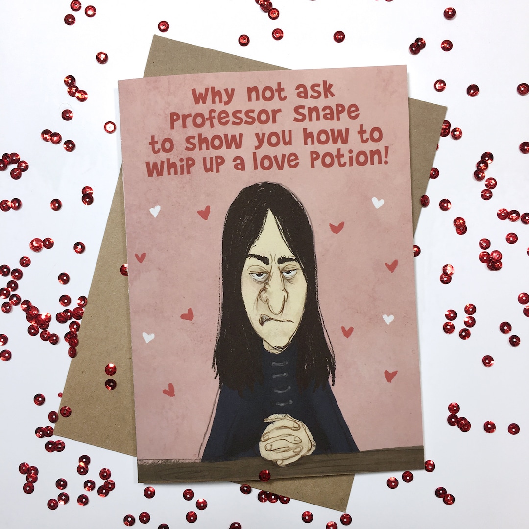 Snape Valentine's Card - Etsy