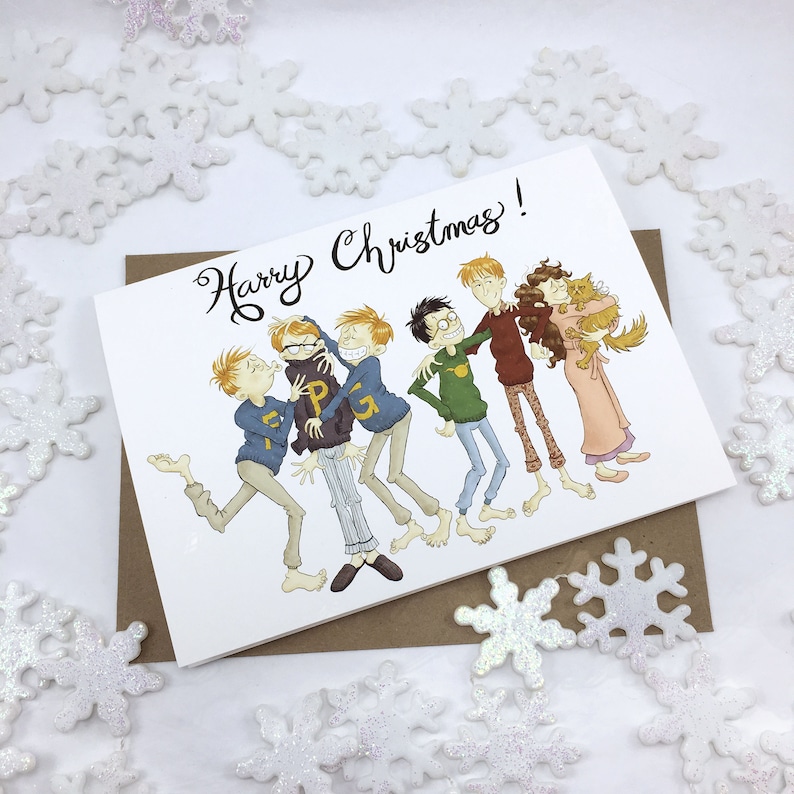 Harry Christmas Card - Etsy