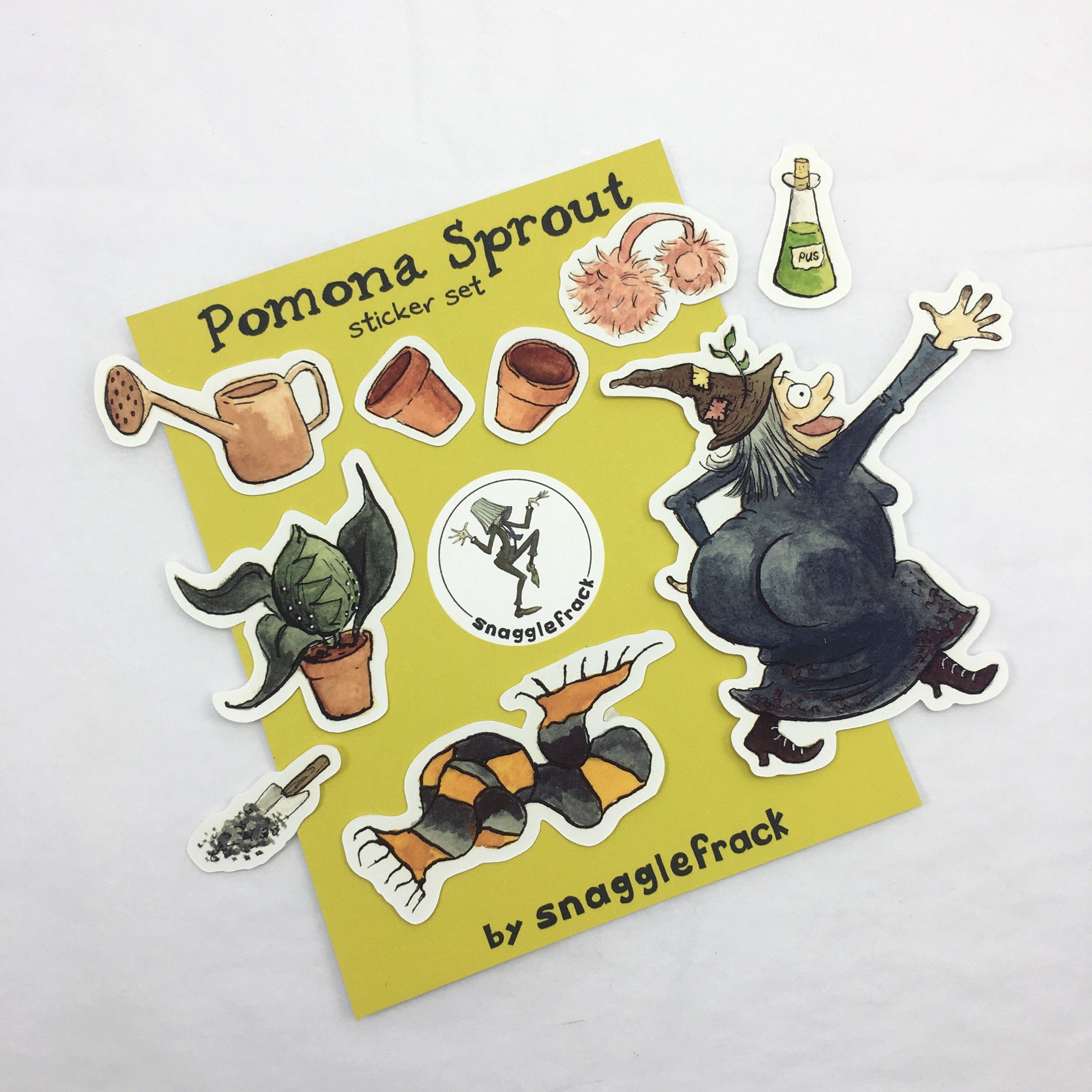 Pomona Sprout Sticker Set - Etsy