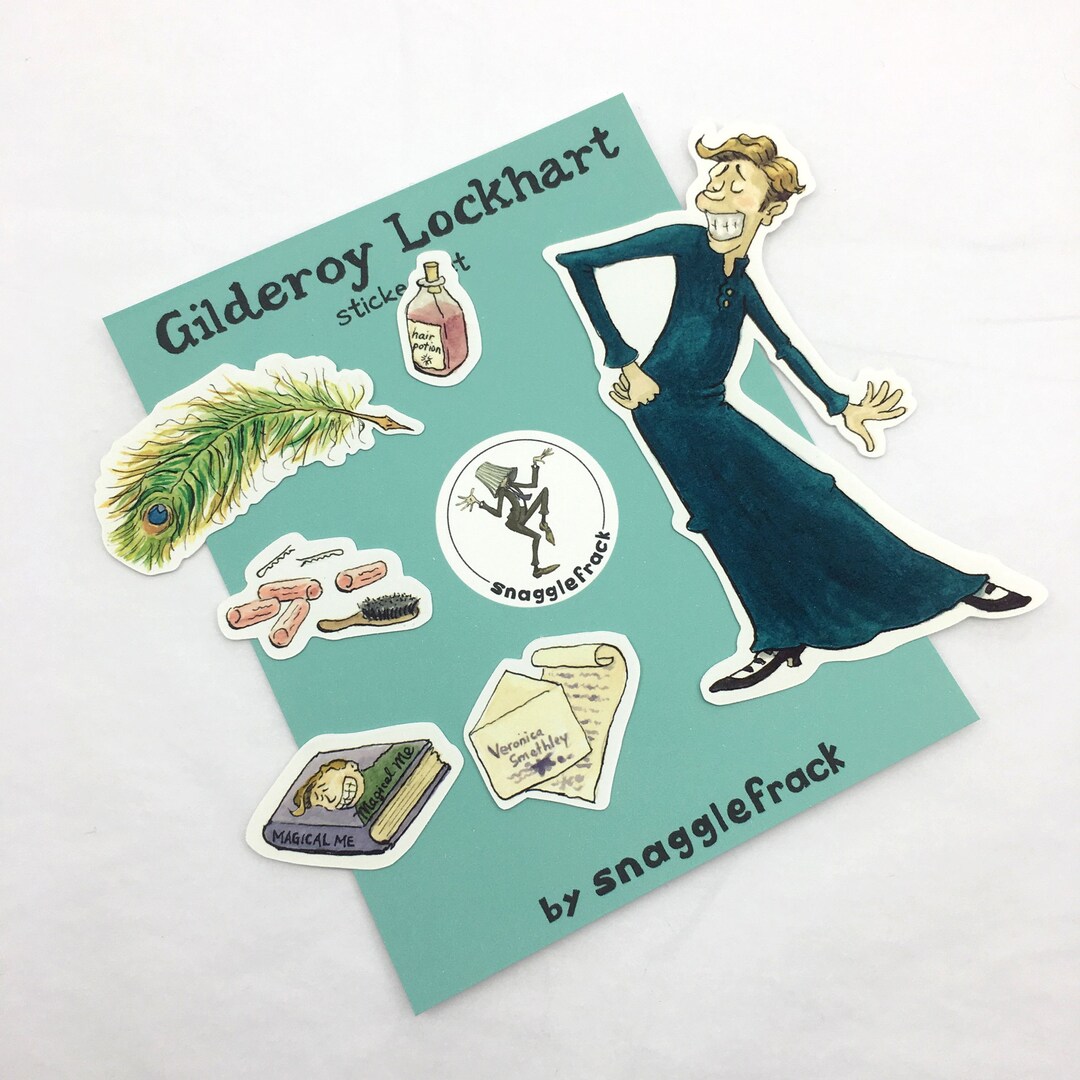 Gilderoy Lockhart Sticker Set - Etsy