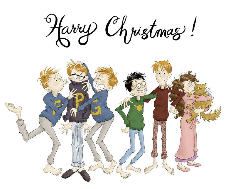 Harry Christmas Card - Etsy