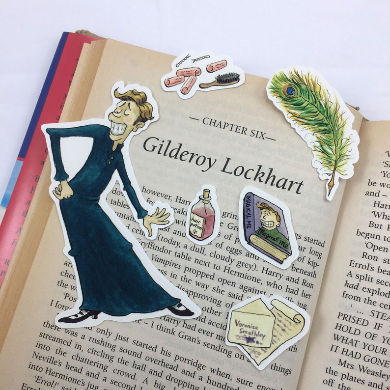 Gilderoy Lockhart Sticker Set - Etsy