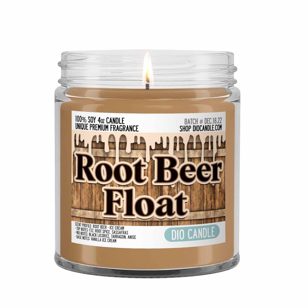 Root Beer Float Scented Candle - Smells Like Root Beer and Vanilla Ice ...