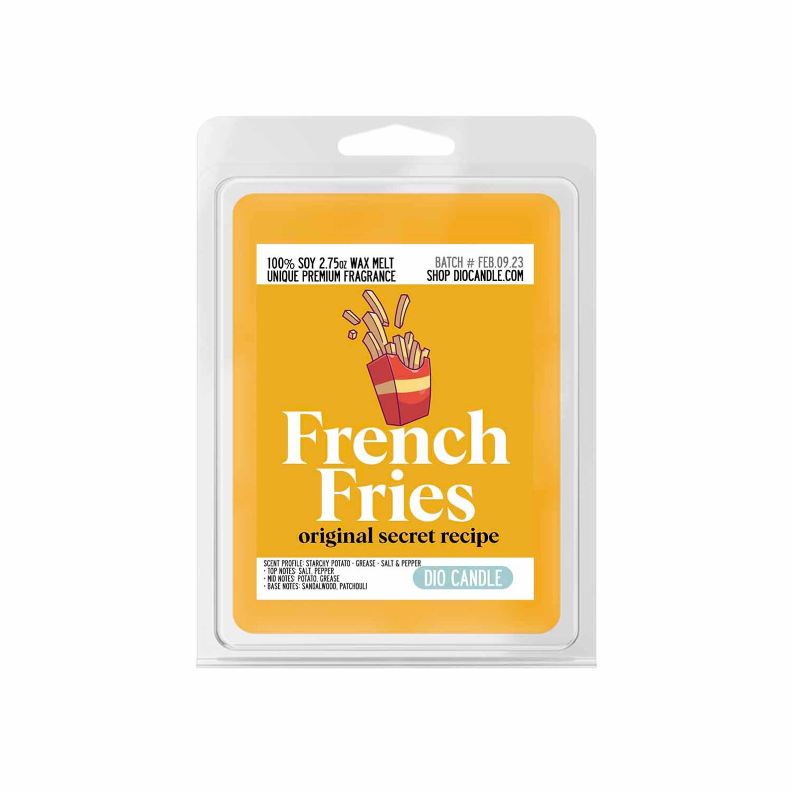 French Fries Scented Candle - Smells Like Starchy Potato, Grease, Salt ...
