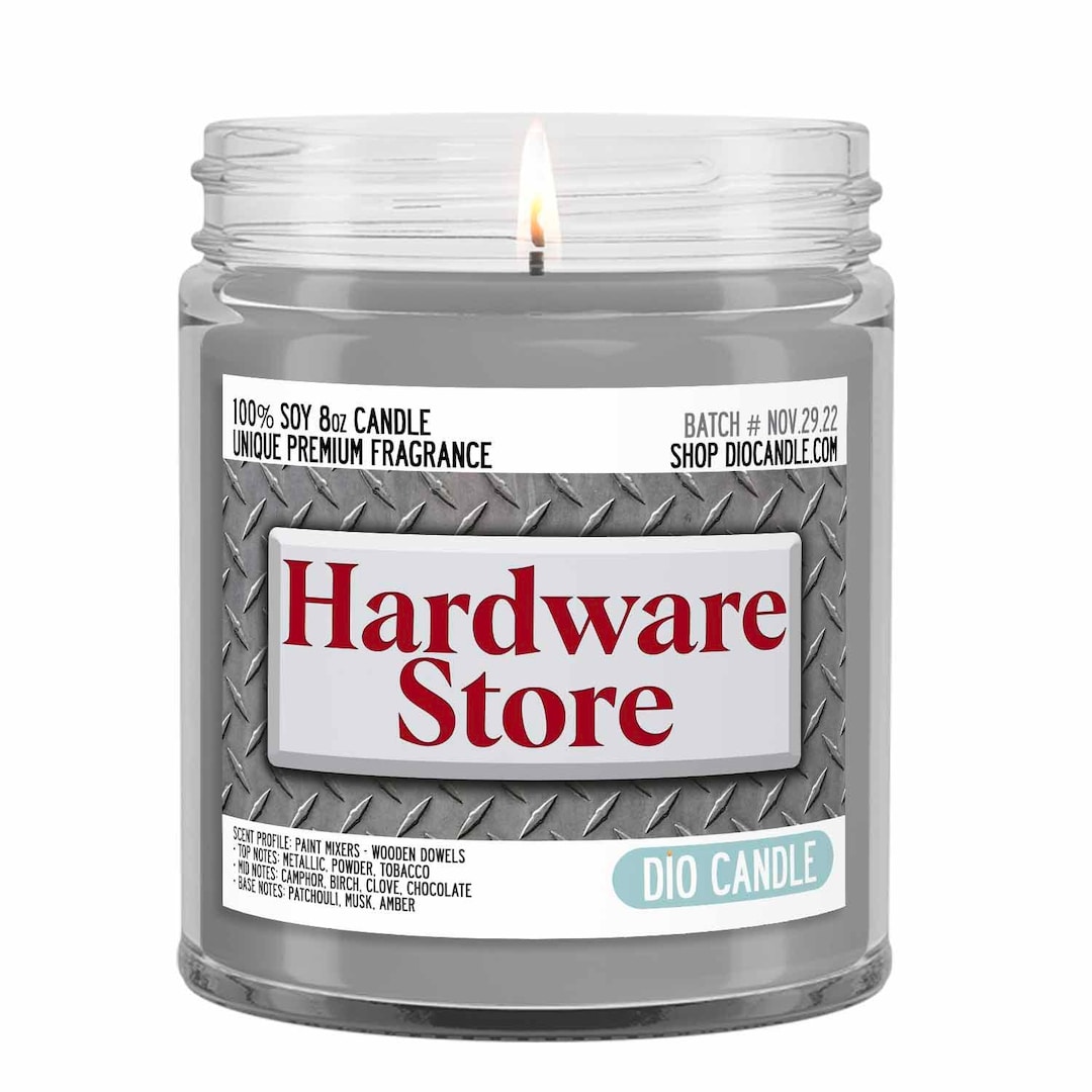 Hardware Store Scented Soy Candle - Unique Scent by Dio Candle - #1 for ...