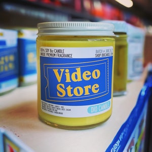 Retro Video Store Candle, Popcorn & VHS Scent (soy Wax) - Etsy