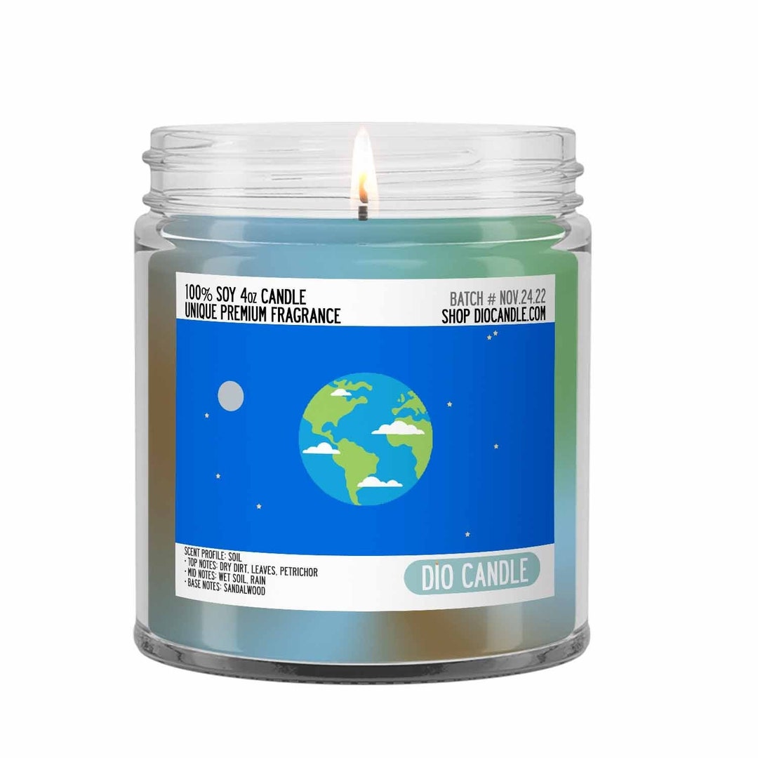 Planet Earth Scented Candle - Smells Like Fresh Soil - Dio Candle - Etsy