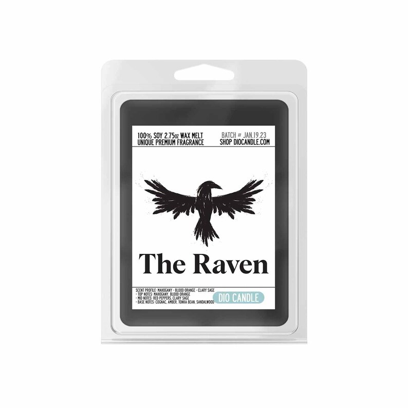 Raven Scented Soy Candle - Unique Scent by Dio Candle - #1 for Great ...
