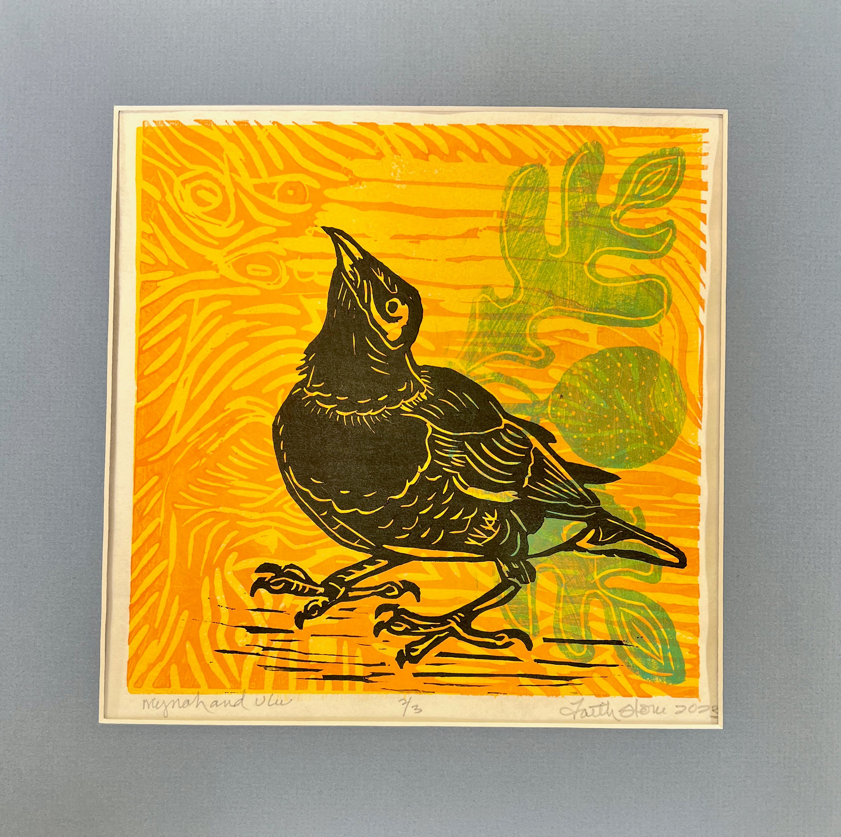 Mynah with Ulu, Breadfruit and Mynah, Hawaiian Mynah, Ulu quilt pattern ...