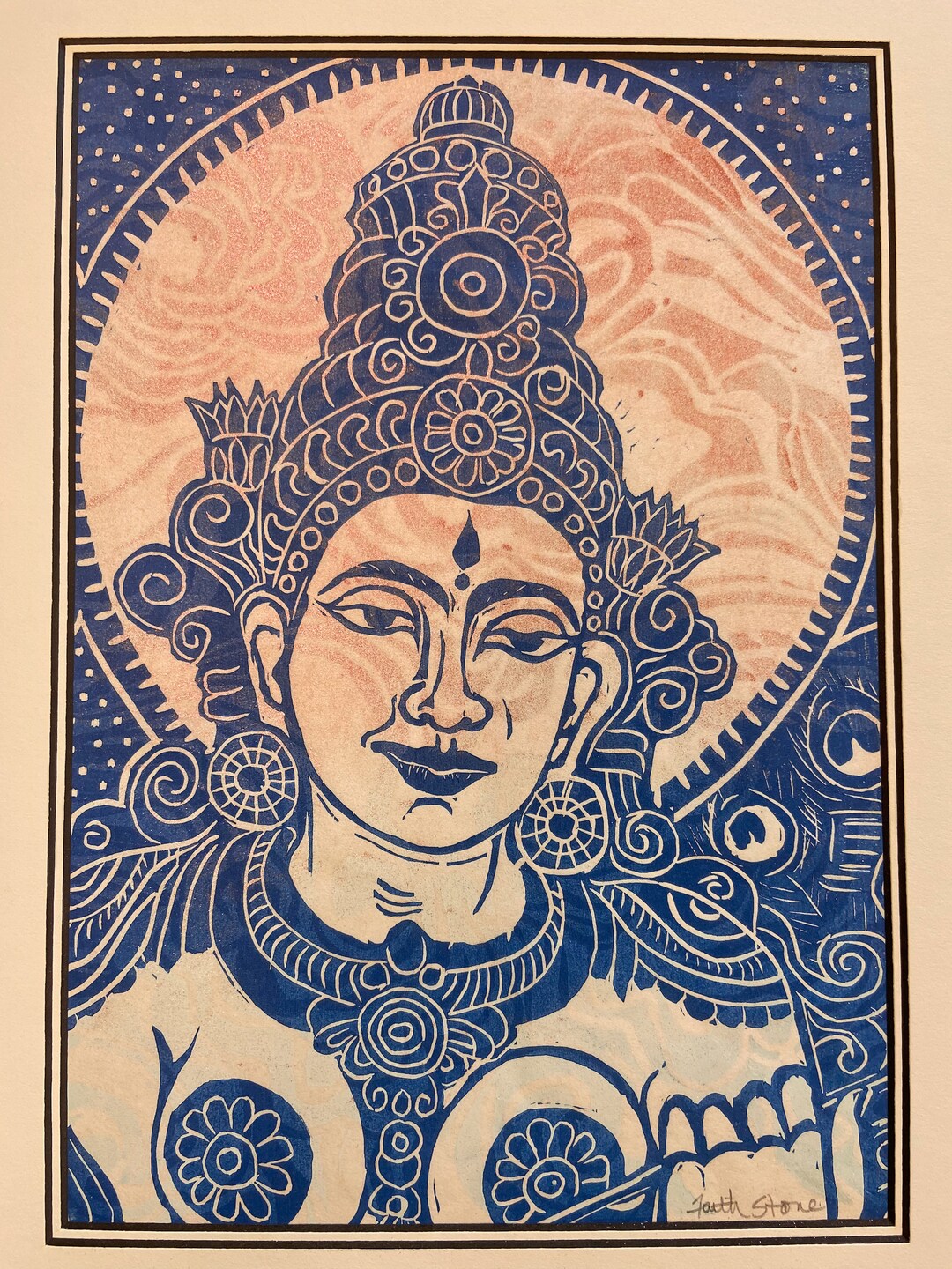 Devi, Saraswathi, Goddess of Music and Art, Contemporarybuddhistart ...
