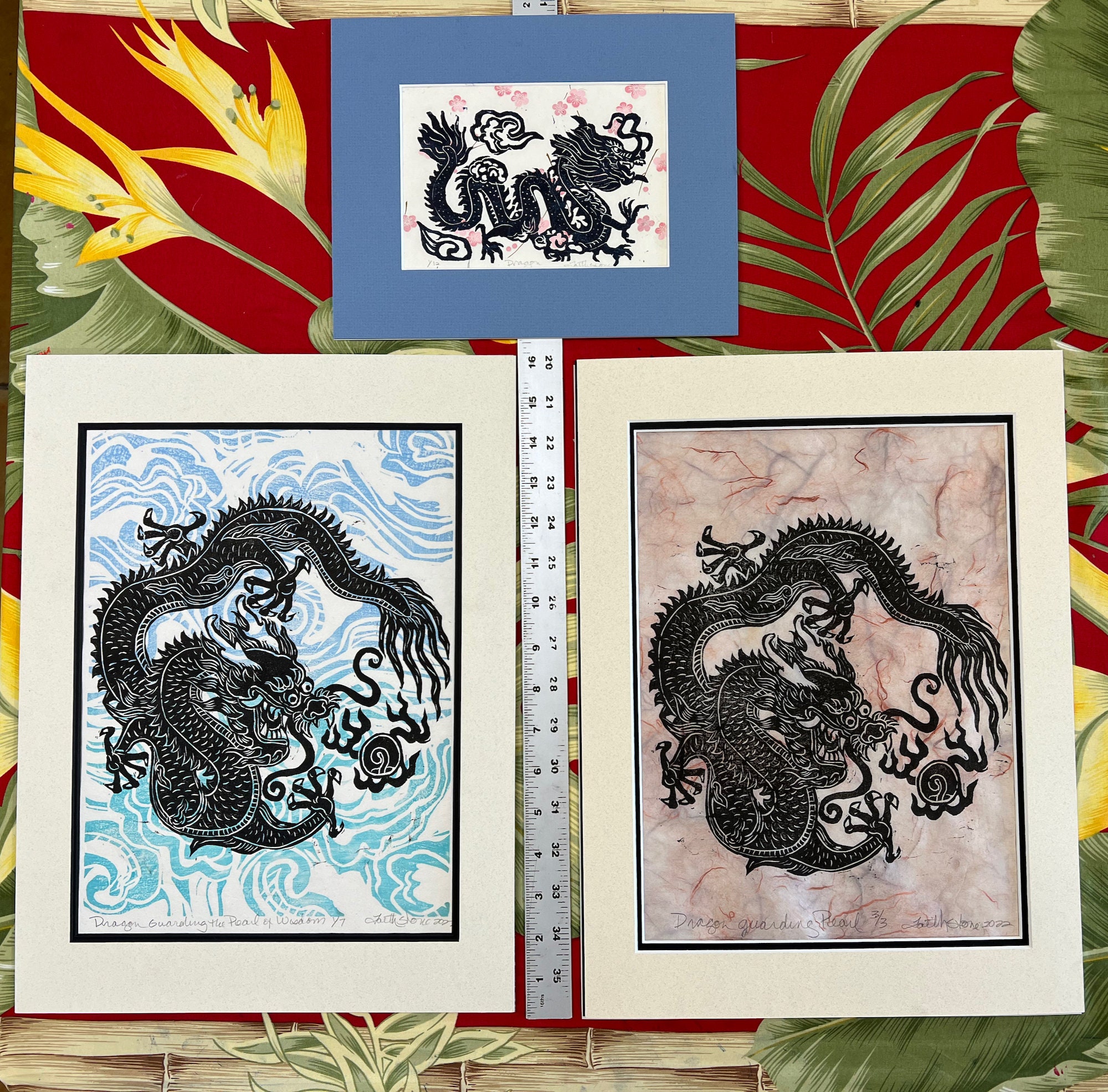 Dragon Guarding the Pearl of Wisdom, Dragon, Tibetan Dragon, Dragon and ...