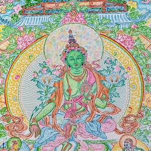 Green Tara by Artist Karma Phuntsok, Father of Contemporary Tibetan Art ...