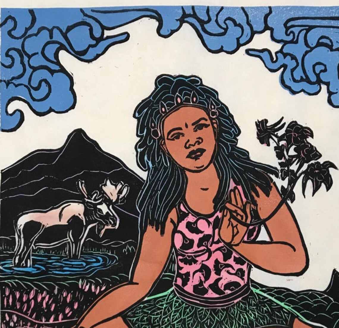 Tara Black Tara Goddess of Loving Kindness and Compassion - Etsy