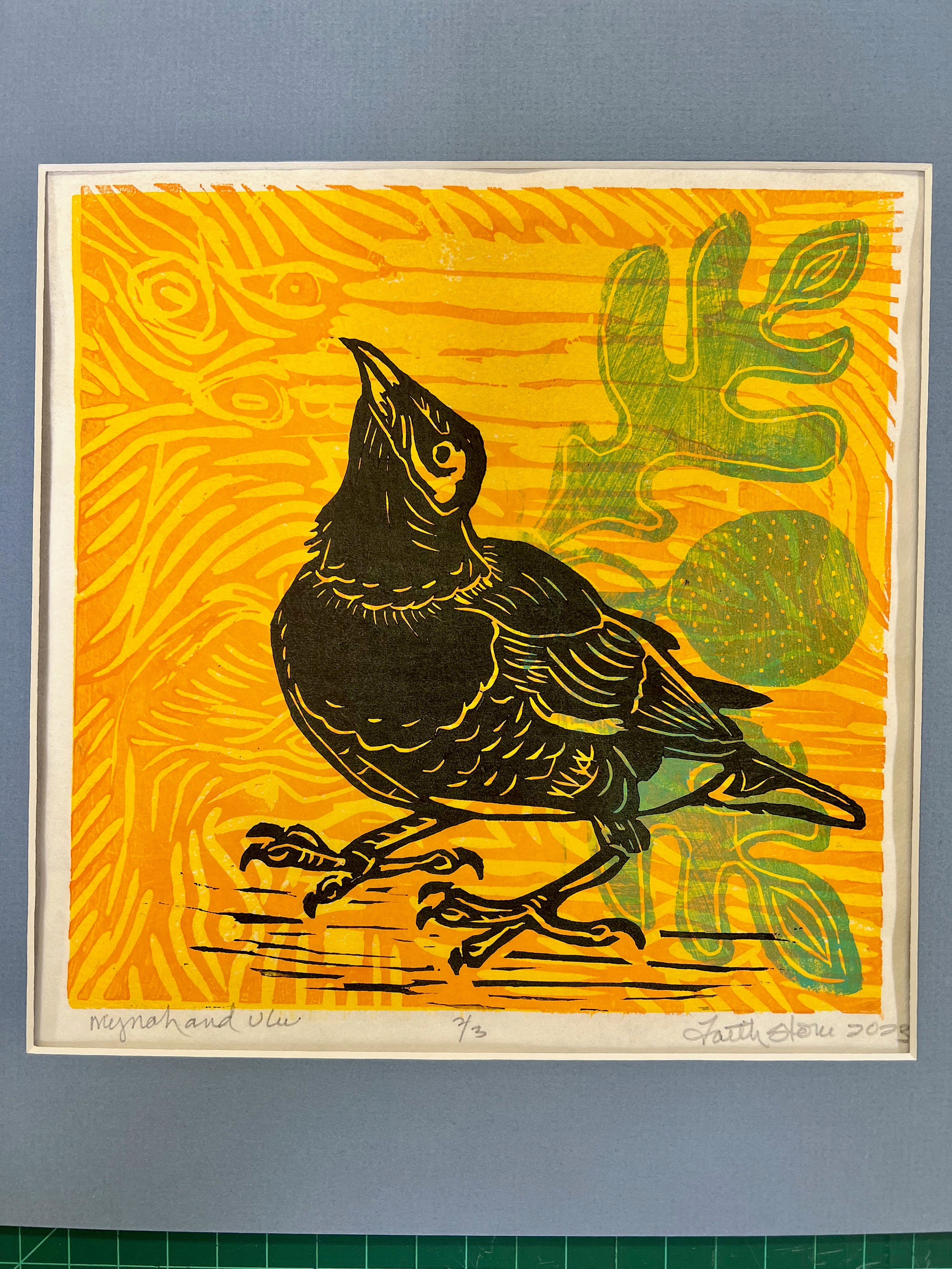 Mynah with Ulu, Breadfruit and Mynah, Hawaiian Mynah, Ulu quilt pattern ...