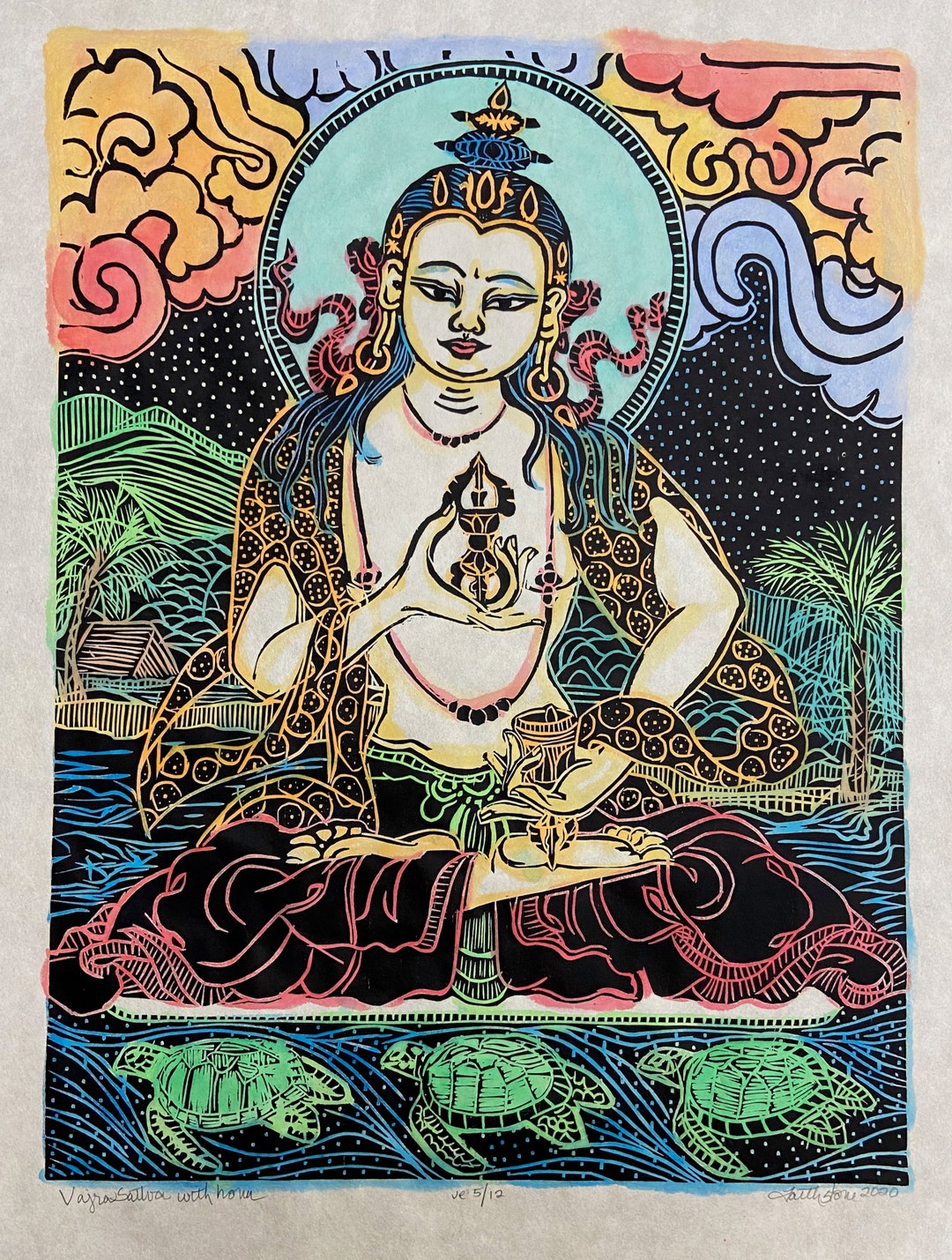 Vajrasattva Bodhisattva of Purification, Meditation Yoga Buddhism ...