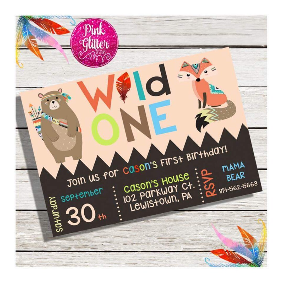 Wild One Invite Wild One Invitation Wild One Birthday Wild - Etsy