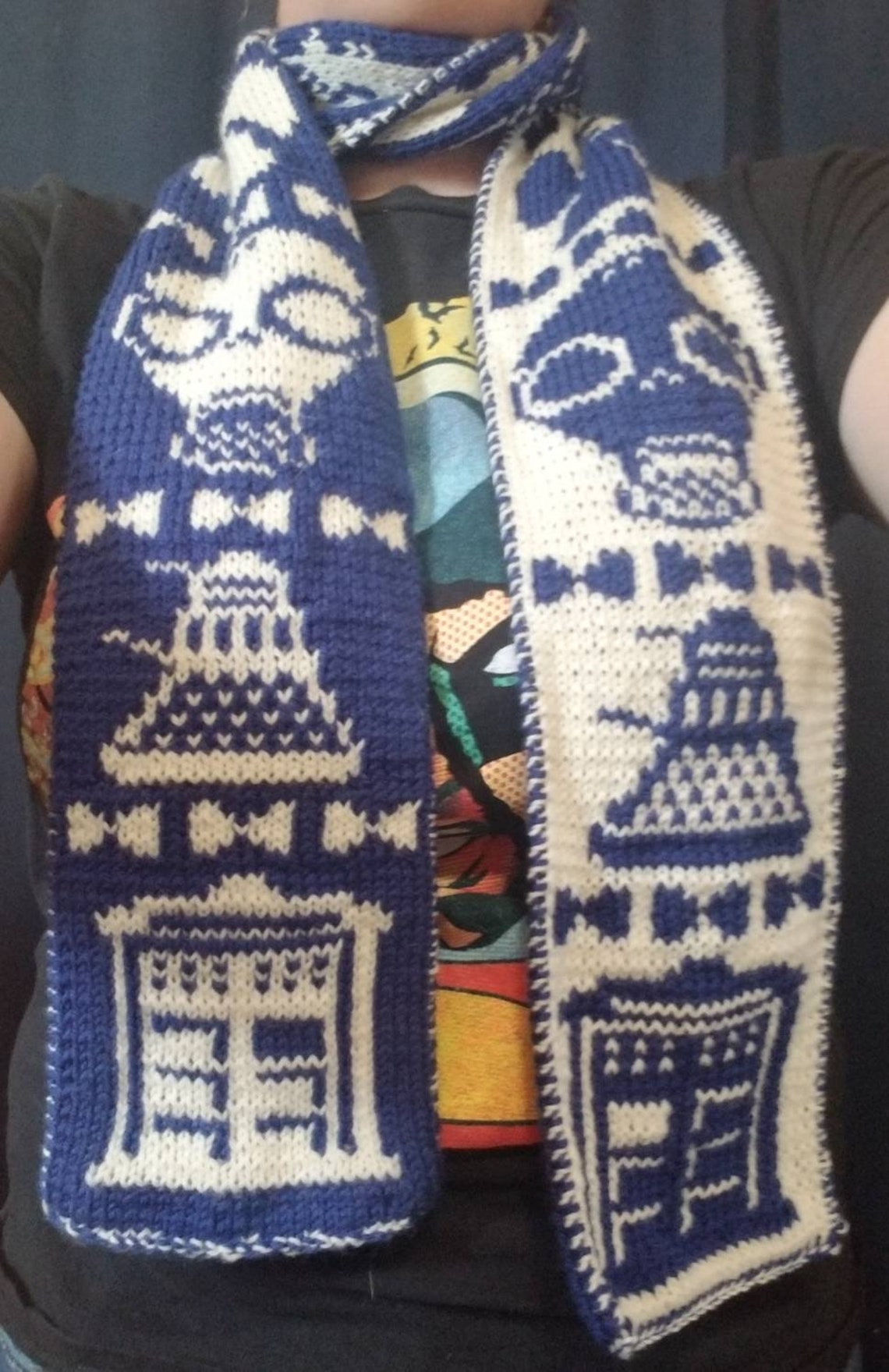 Doctor Who Inspired Double-sided Knit Scarf - Etsy