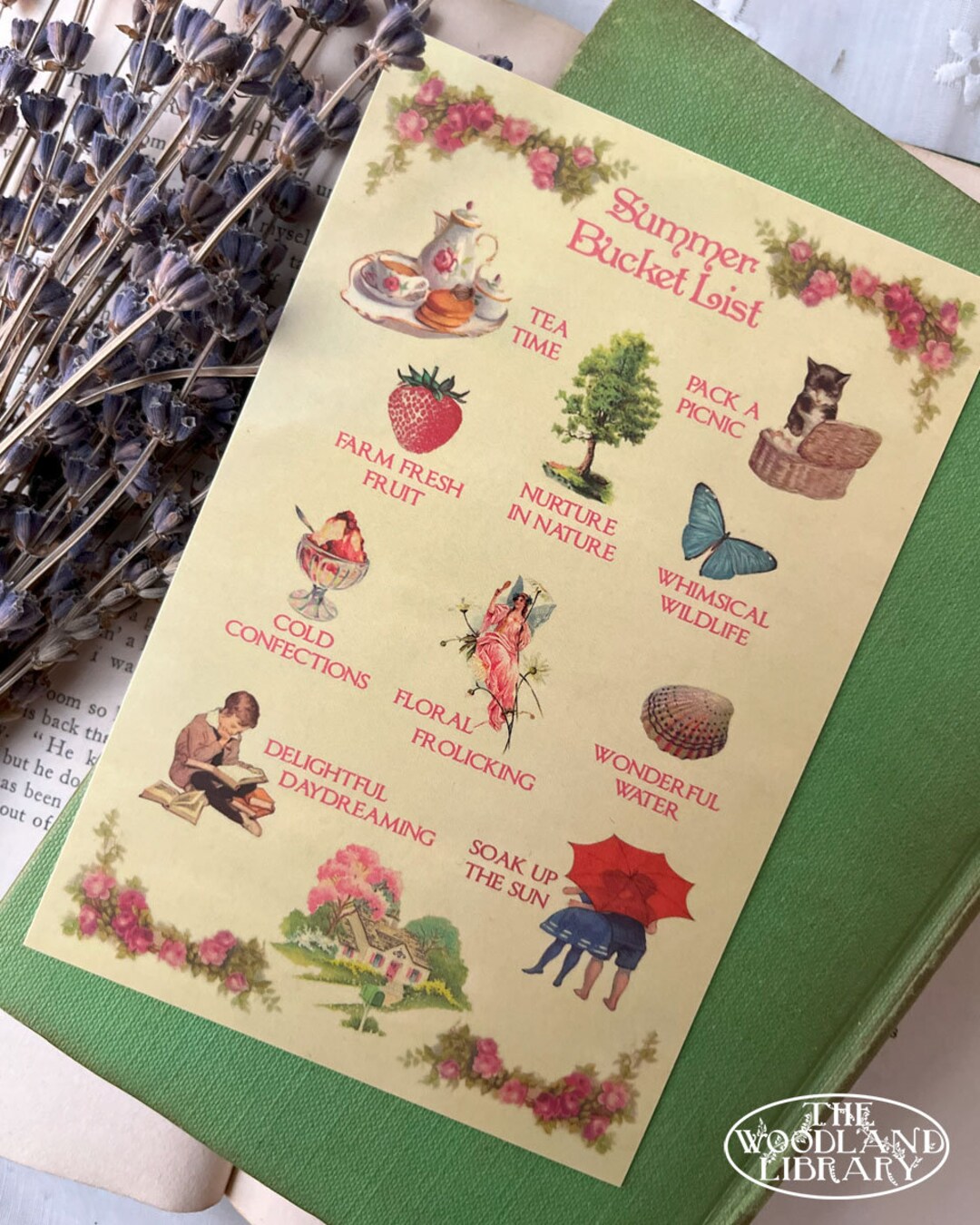 Cottagecore Postcard Positive Summer Postcard, Cottage Core Aesthetic ...