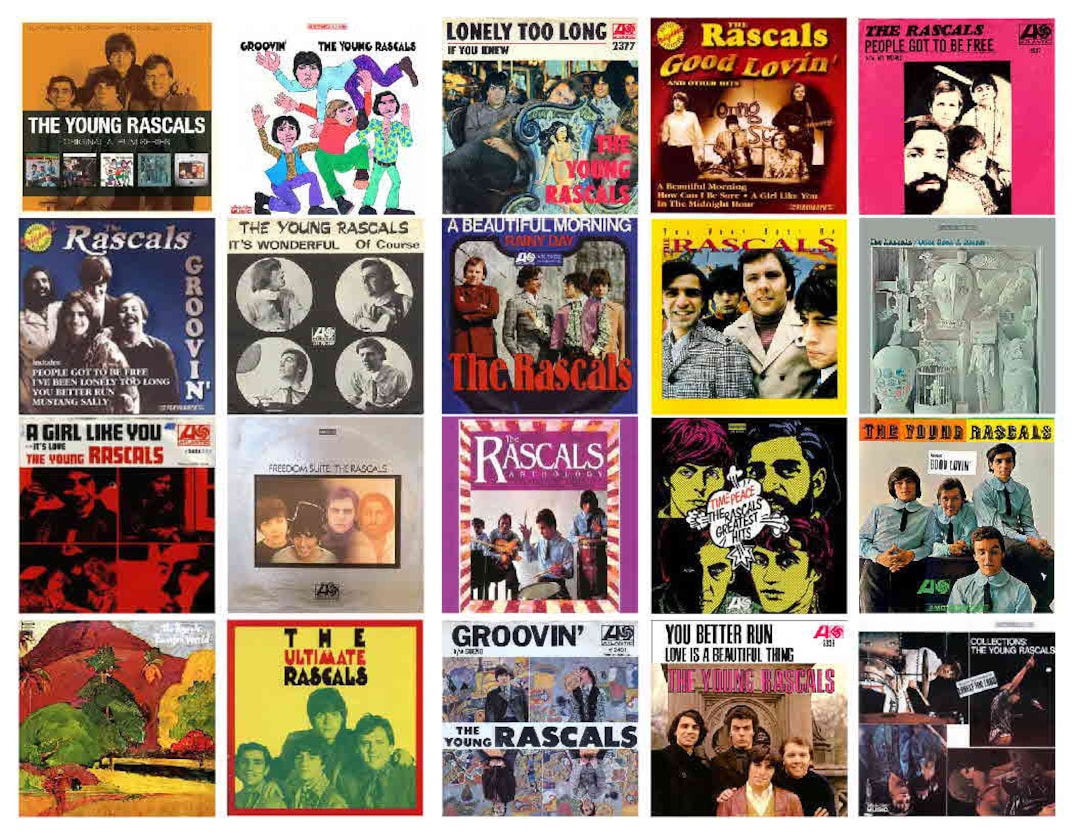 THE YOUNG RASCALS, Album Covers Magnets 20 - Glossy - Etsy